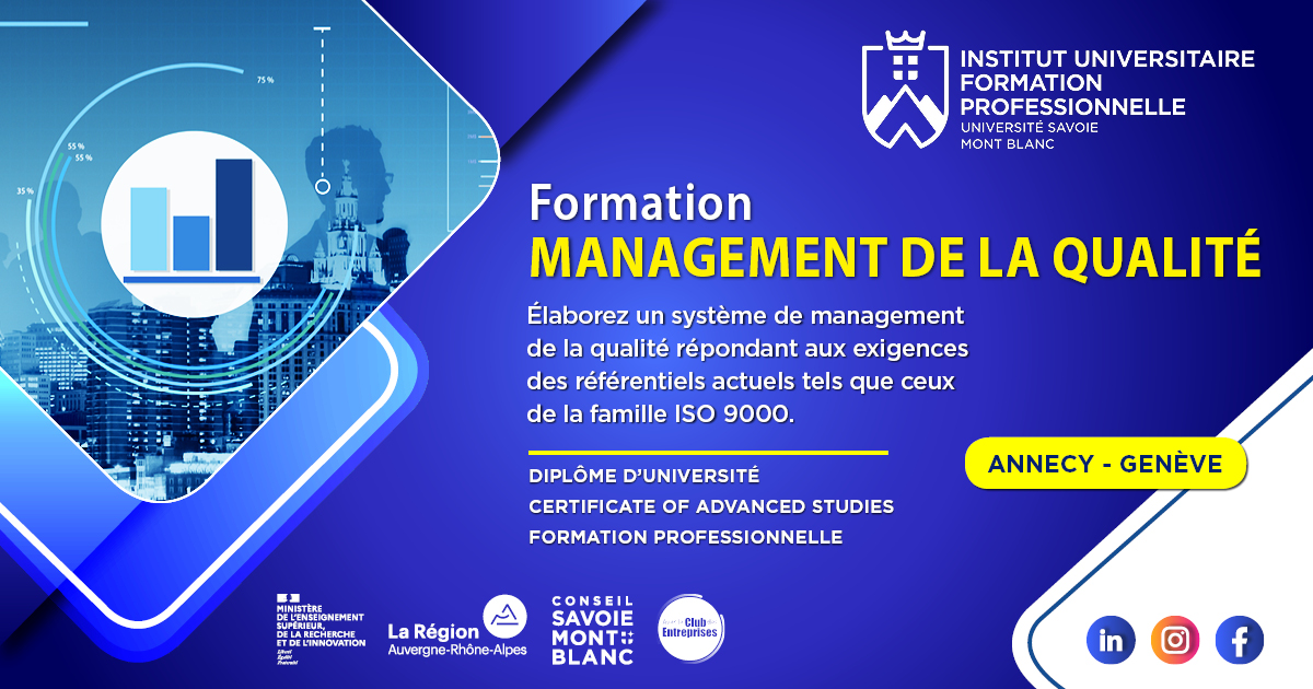 Formation Management par la Qualité Diplôme Universitaire IUFP Annecy ...